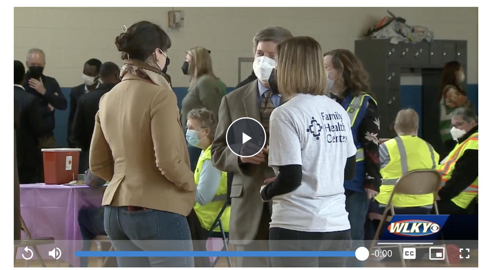 Mayor Fischer marks 20th vaccine clinic at Louisville community center ...