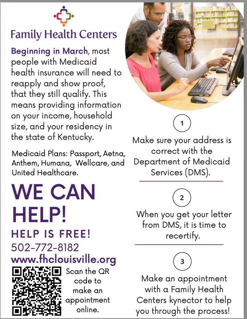 Medicaid Recertification - Family Health Centers